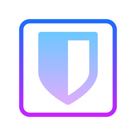 Bitwarden icon in Gradient Line Style