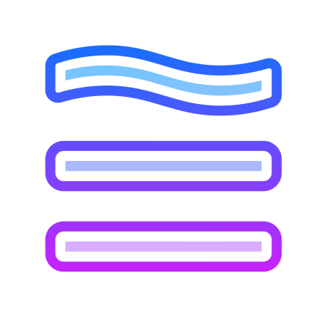 Congruent Symbol icon in Gradient Line Style