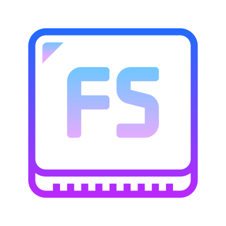F5 Key icon in Gradient Line Style