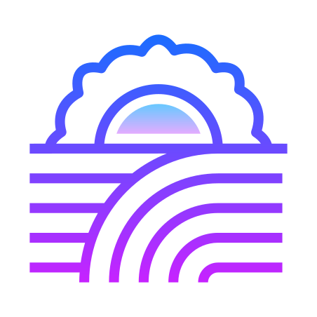 Field icon in Gradient Line Style