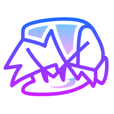 Friday Night Funkin icon in Gradient Line Style