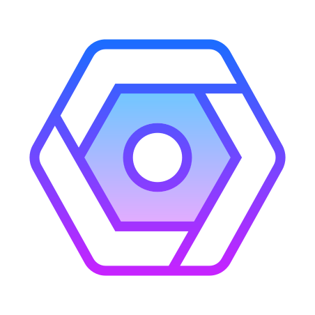 Google Cloud Platform icon in Gradient Line Style