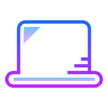 Half Rest icon in Gradient Line Style