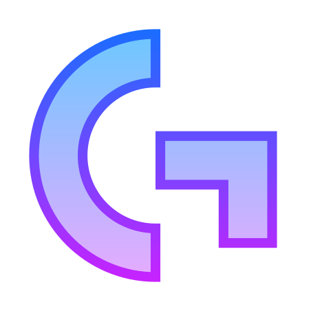 Logitech icon in Gradient Line Style