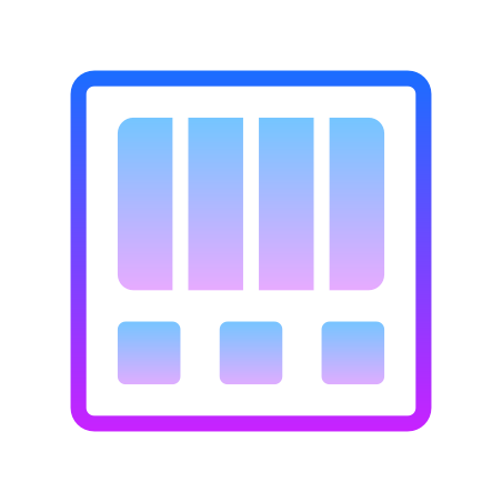 Microsoft PowerToys icon in Gradient Line Style