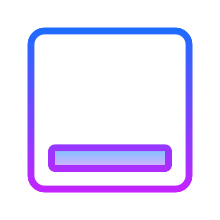 Minimize Window icon in Gradient Line Style