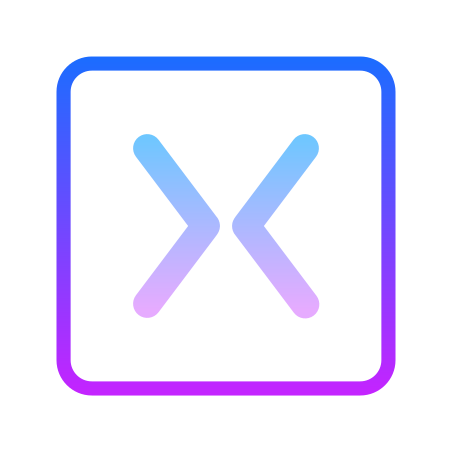 Mixer Logo icon in Gradient Line Style