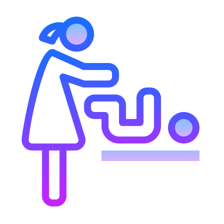 Mother Room icon in Gradient Line Style