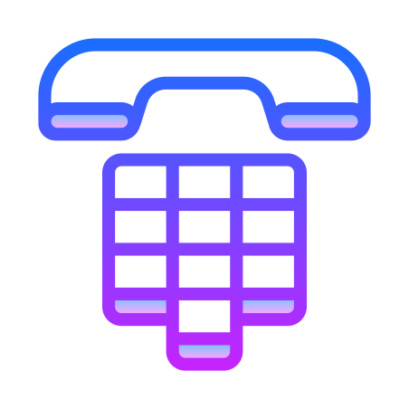 Number Pad icon in Gradient Line Style