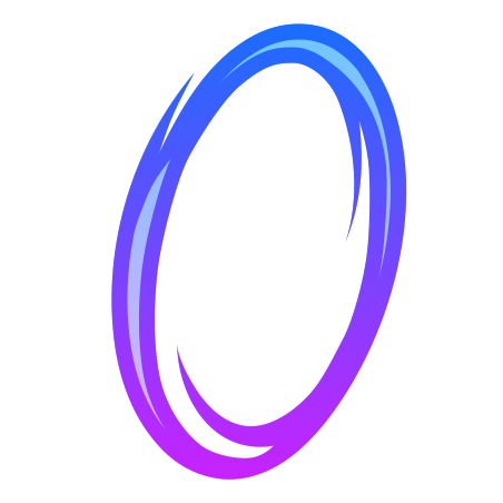 Portal 1 icon in Gradient Line Style