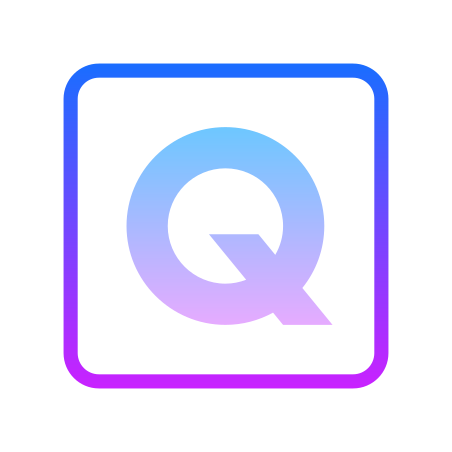 Quizlet icon in Gradient Line Style