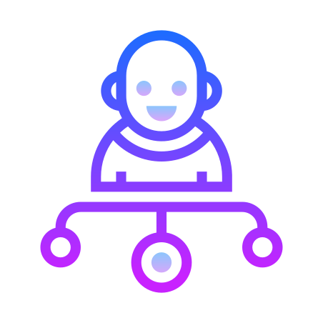 Reseller icon in Gradient Line Style