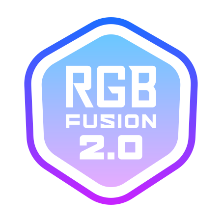 RGB Fusion icon in Gradient Line Style