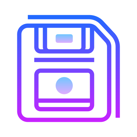 Save All icon in Gradient Line Style