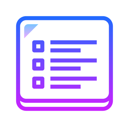 Sorting icon in Gradient Line Style