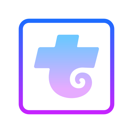Trovo icon in Gradient Line Style