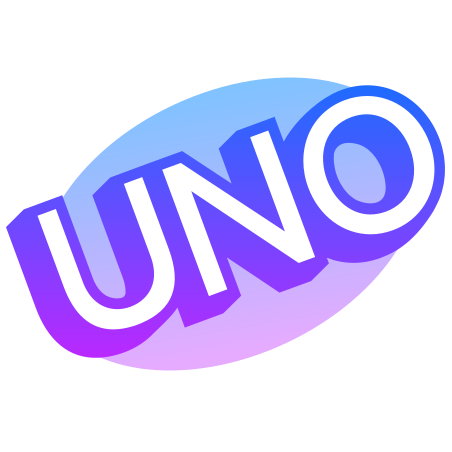 Uno icon in Gradient Line Style