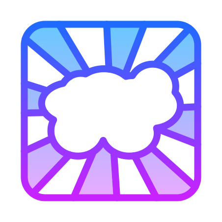 WTForecast icon in Gradient Line Style