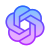 ChatGPT icon in Gradient Line Style