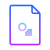 Google Drawing icon in Gradient Line Style