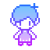 Omori Sprite icon in Gradient Line Style