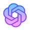 ChatGPT icon in Gradient Line Style