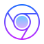 Chrome icon in Gradient Line Style