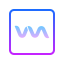 Voicemod icon in Gradient Line Style