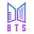 BTS icon in Gradient Line Style