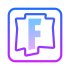 Fortnite icon in Gradient Line Style