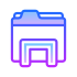 File Explorer icon in Gradient Line Style