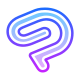 Clip Studio Paint icon in Gradient Line Style
