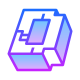 Minecraft Dungeons Icon im Gradient Line Stil