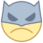 Icône Batman Emoji dans le style Office