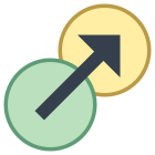 One Way Transition icon in Office Style