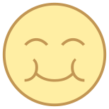 Fat Emoji icon in Office Style