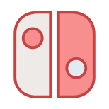 Nintendo Switch Logo Icon im Office Stil