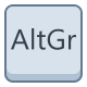 Altgr icon in Cute Outline Style