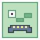 Minecraft Zombie icon in iOS Style