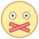 Silent icon in Ice Cream Style