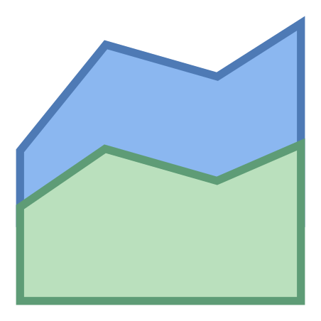 Area Chart icon in Office Style