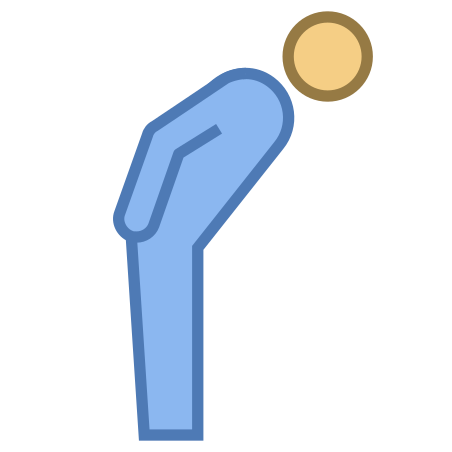 Bowing icon in Office Style