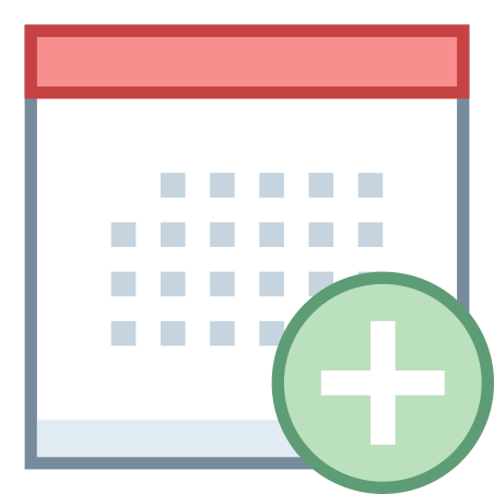 Calendar Plus icon in Office Style