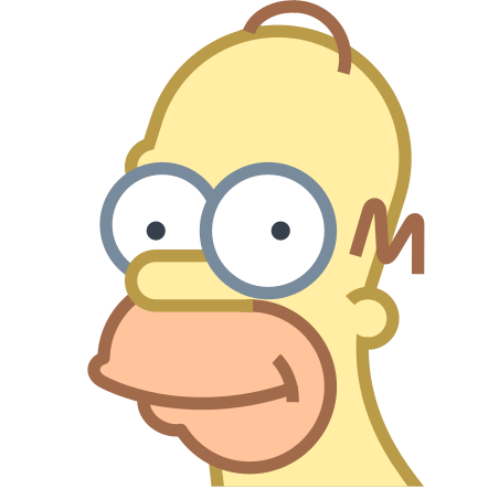 Homer Simpson icon in Office Style