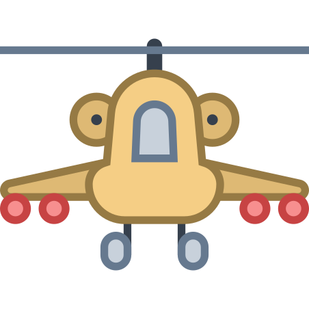 Apache Helicopter icon in Office Style