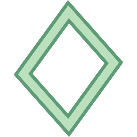 Rhomboid Shape icon in Office Style