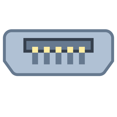 USB Micro B icon in Office Style