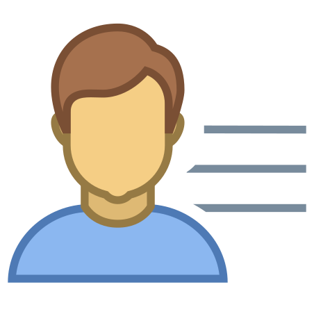 User Menu Male icon in Office Style
