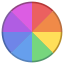 RGB Color Wheel icon in Office Style