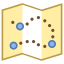 Waypoint Map icon in Office Style